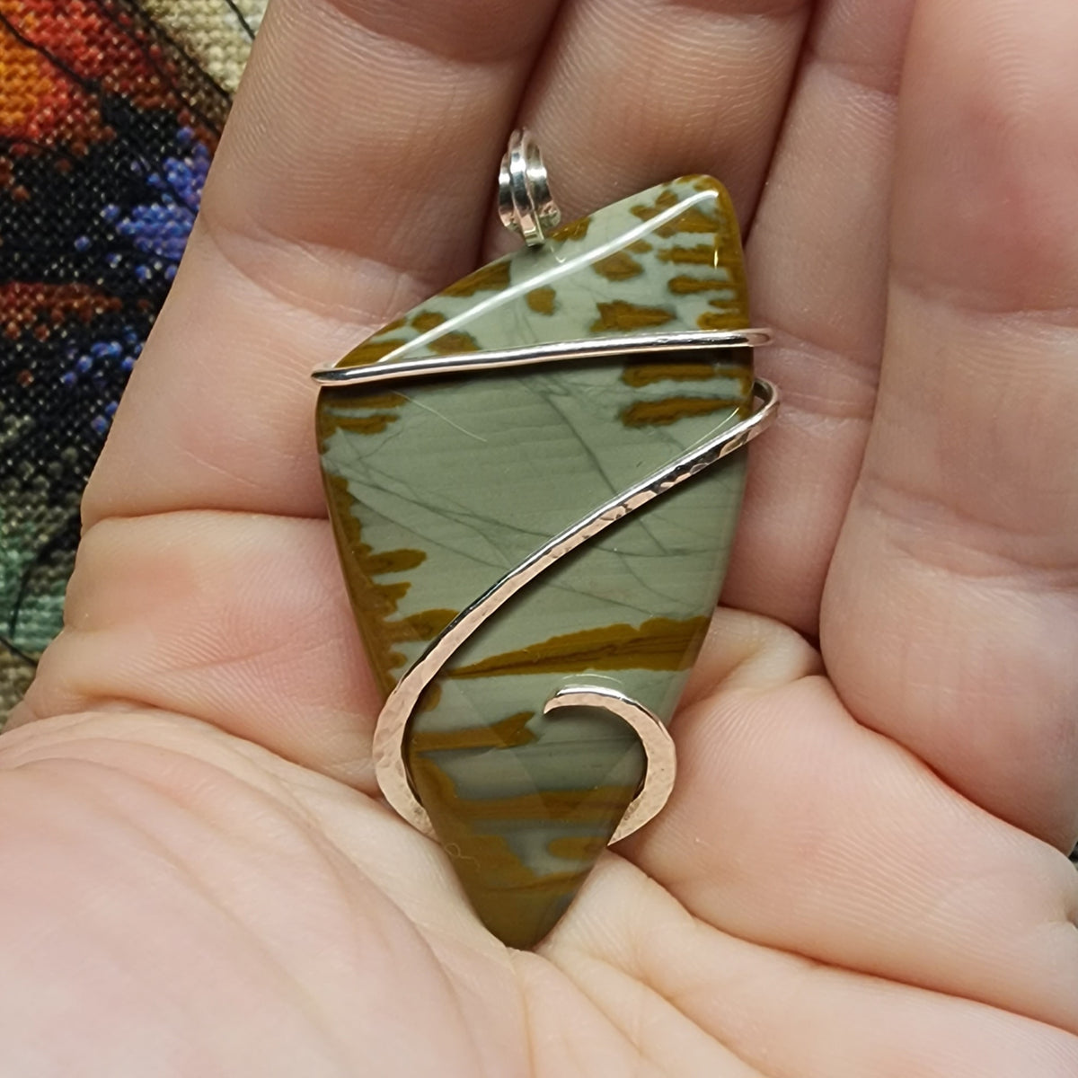 Original Oregon Owyhee Picture Jasper Pendant in Sterling Silver – Rock ...